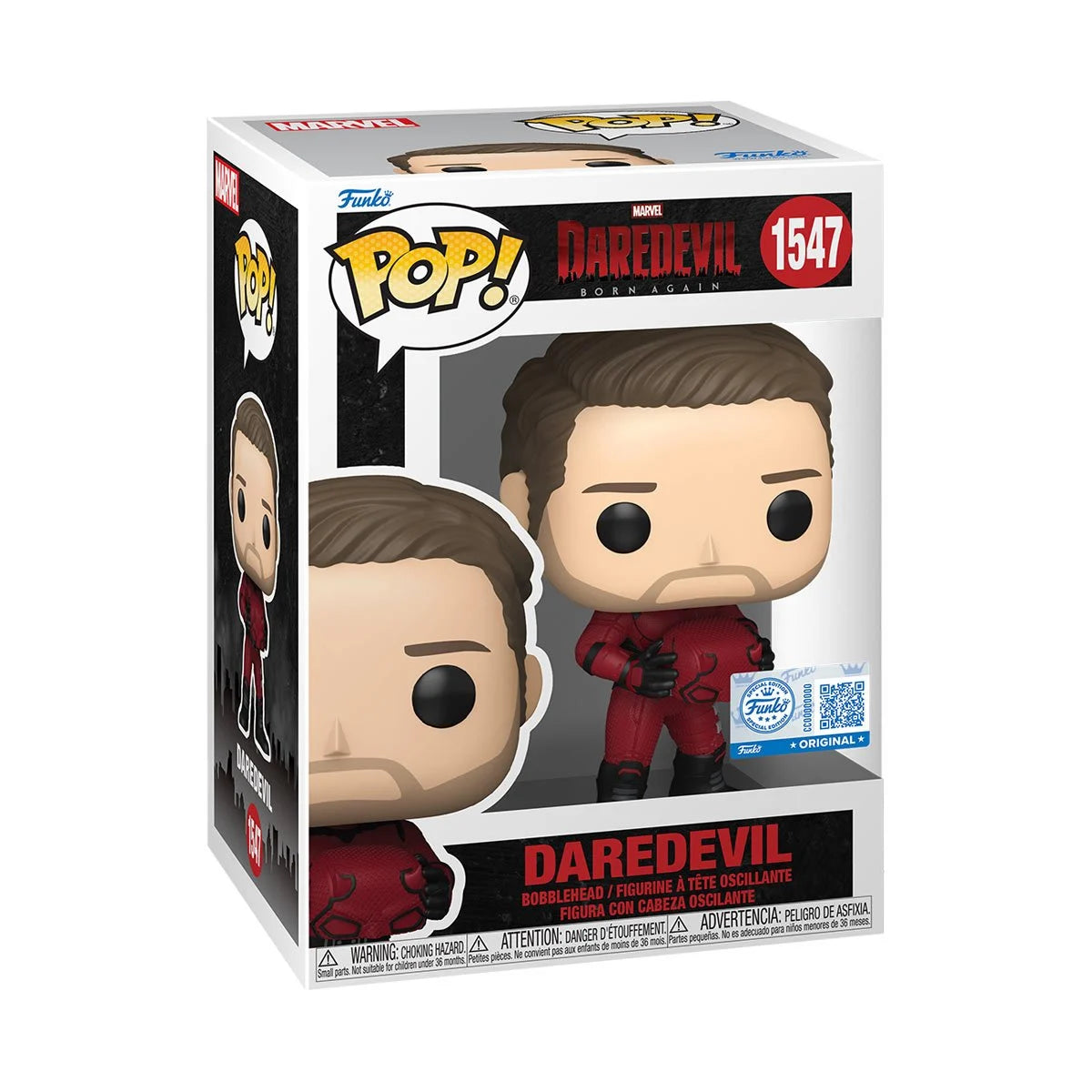 Funko Pop! Marvel: Daredevil Born Again - Daredevil Unmasked 1547 - En ...