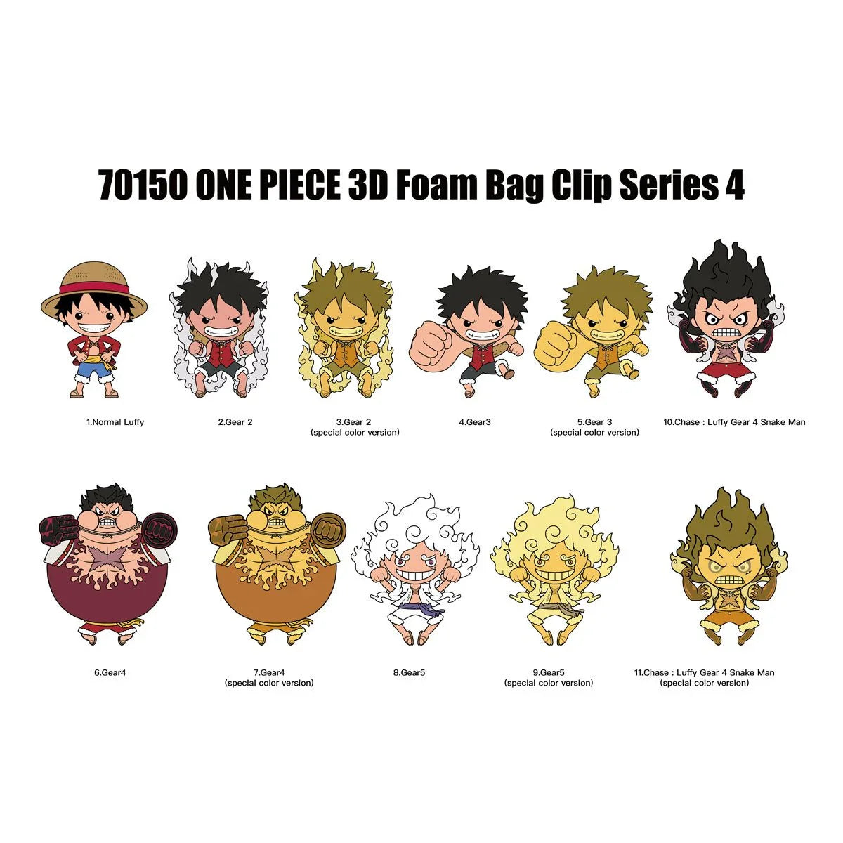 Monogram: Figural Bag Clip - One Piece (Luffy) - SERIES 4 (1 UNIDAD ...
