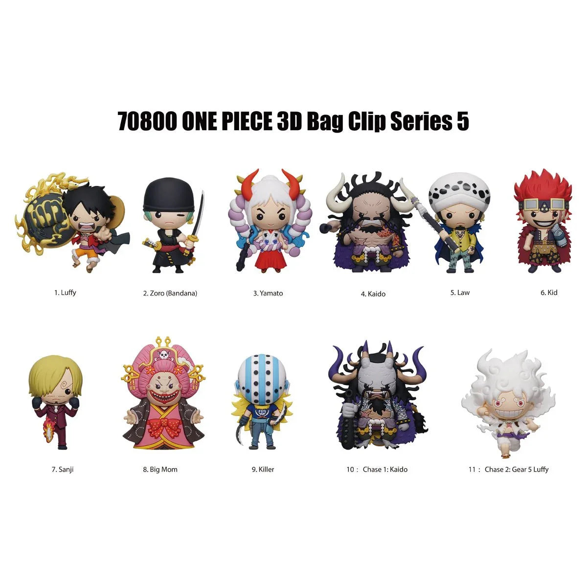 Monogram - One Piece Series 5 Bag Clip (Llavero) - Blind Bag (1 unidad ...