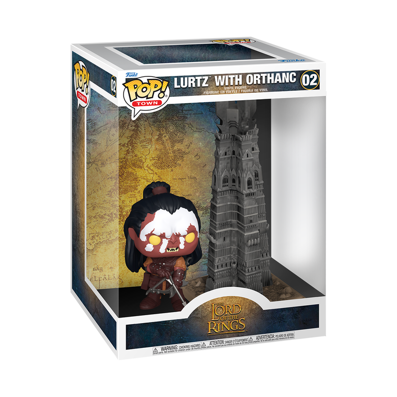 Funko Pop! Movies: The Lord of the Rings - Lurtz with Orthanc (Town ...