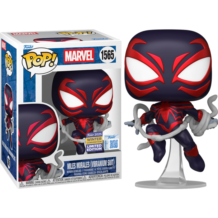 Funko Pop! Marvel - Miles Morales (Vibranium Suit) 1565 - Winter Conve ...