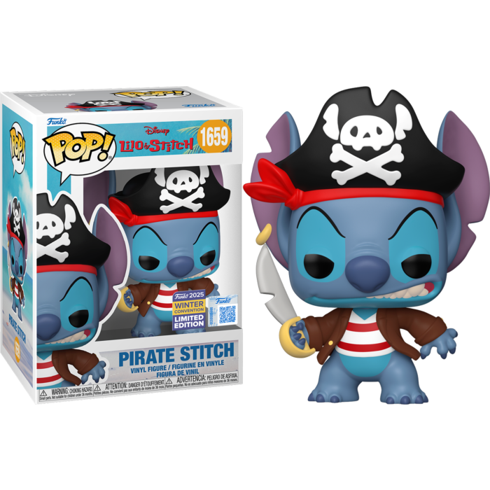 Funko Pop! Disney: Lilo & Stitch - Pirate Stitch 1659 - Winter Convent ...