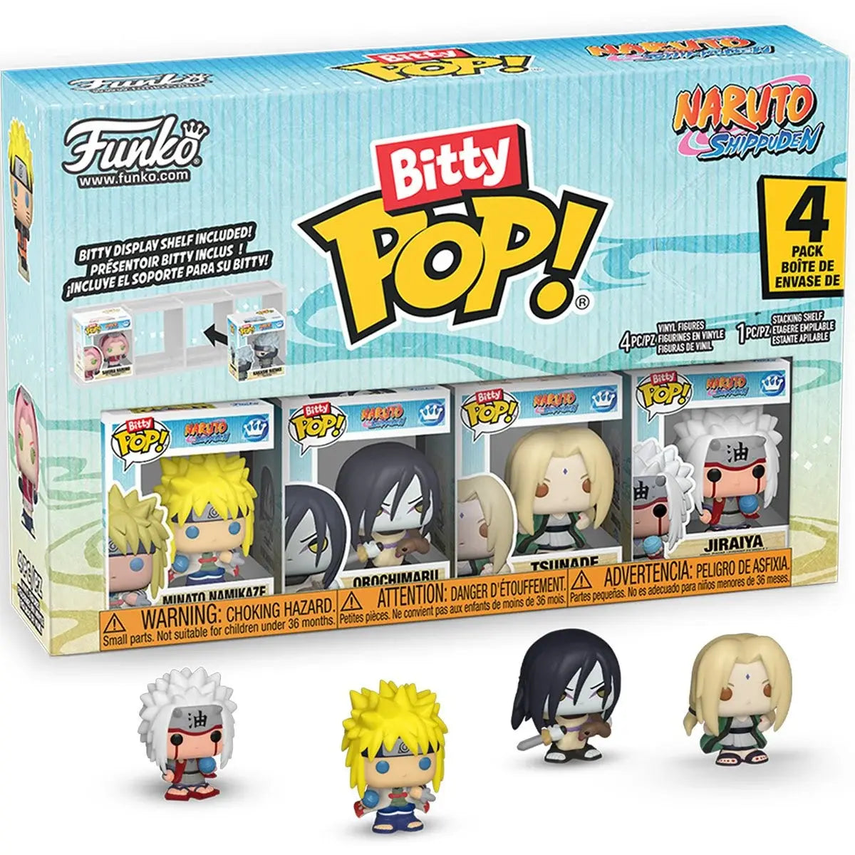 Funko Bitty Pop! Anime: Naruto: Shippuden - 4pack (Team 2) Tsunade ...